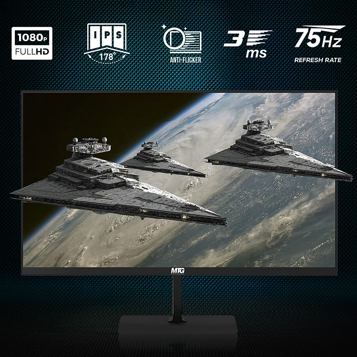 TechMagnet Gaming Desktop PC, Intel Core i7-4770 Zeus, RX 550 Graphics, 16GB RAM, 240GB SSD, MTG New 27 Inch Dual Monitor, RGB Keyboard Mouse, RGB Headphone, Webcam, Win 10 Pro (Renewed)