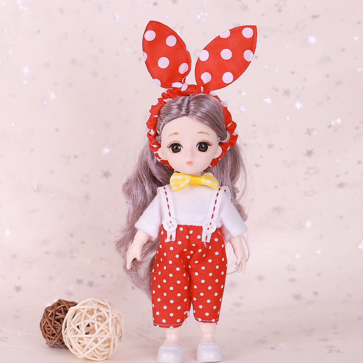 Albrost 6 Inch Princess Mini Doll Clothes, 20 Sets Fashion Doll Outfits for 6inch Small Doll Girl Christmas Birthday Gifts