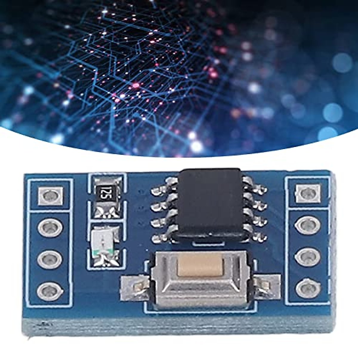 PCB Control Board 4 Set Microcontroller System Development Board Singlechip System Board for Singlechip Development LED Industry 12 x 18mm / 0.47 x 0.71in