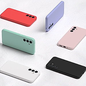 NUIMADL Galaxy A54 5G Case 6.4 inch, Soft Liquid Silicone Protective and Anti-Scratch Microfiber Lining Shockproof Compatible with A54 5G Cover (Green)