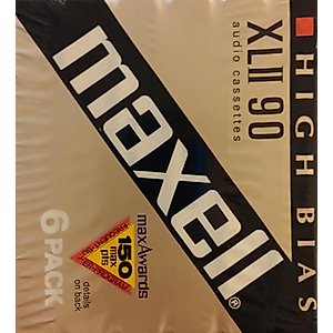 Maxell Xlii 90 Audio Cassettes High Bias 6 Pack