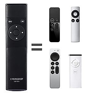New Infrared Remote Control MC377LL/A for Apple 2/3 TV Box A1294 A1156, for Apple 2021 TV4 4K, for Apple 4th TV HD, A1962 A1842/MQD22/MP7P2 A1469 A1427/MD199 A1378/MC572 MM4T2AM/A A1625/MGY52/MLNC2