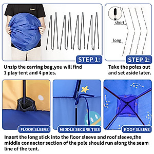 Spaceship Rocket Indoor Kids Play Tent for Boys and Girls (Rocket Ship)