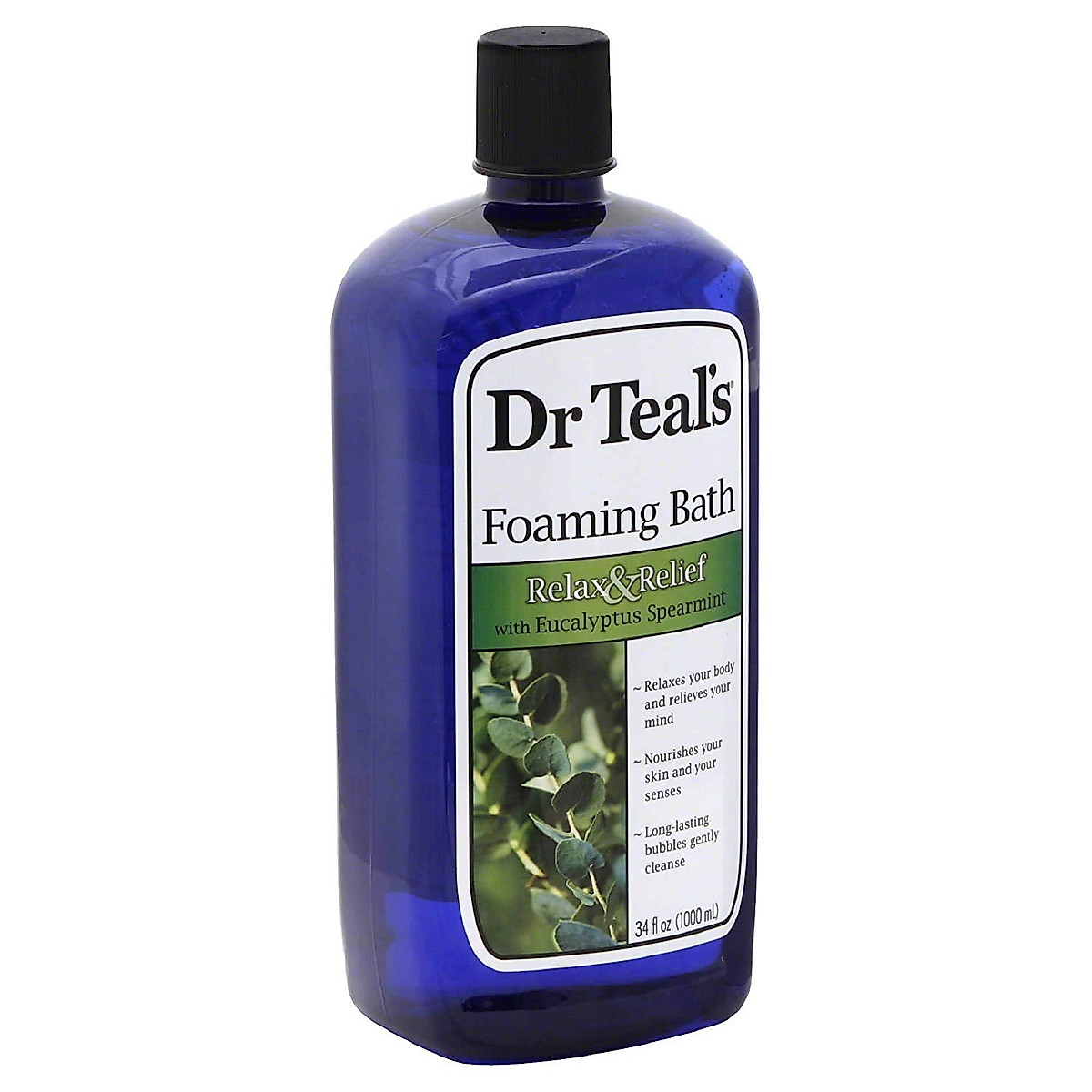 Dr Teal's Foaming Bath Variety Gift Set (2 Pack, 34oz Ea.) - Relax & Relief Eucalyptus & Spearmint, Melatonin Sleep Bath - Essential Oils Blended with Pure Epsom Salt Eases Aches & Aids in Sleep
