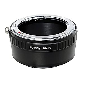 Fotasy Manual F Mount Lens to E-Mount Adapter, NK E Mount Adapter, Compatible with Nikon F Lens Sony a7 a7R a7s II III IV a9 a7c Alpha 1 a6600 a6500 a6400 a6300 a6100 a6000 a5100 a5000 a3500 ZV-E10