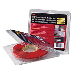3M VHB Heavy Duty Mounting Tape 4910 Clear, 3/4 in x 15 yd 40.0 mil (Pack of 1)