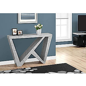 Monarch Specialties Accent Table, 48", GREY