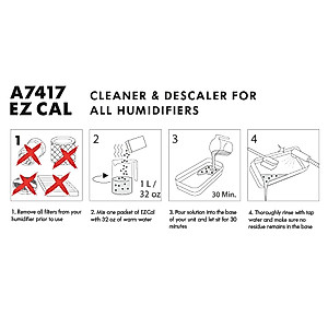BONECO EZCal 7417 Humidifier Cleaner & Descaler, 3 Count (Pack of 1), White