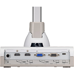 Elmo 1380 Model TT-12G Interactive Document Camera, 4K Ultra HD, 12MP 1/2.3" Image Sensor, 12x Optical Zoom, 16x Digital Zoom, Built-in SD Card Slot, Multiple Outputs, Replaced 1378 Model TT-12F