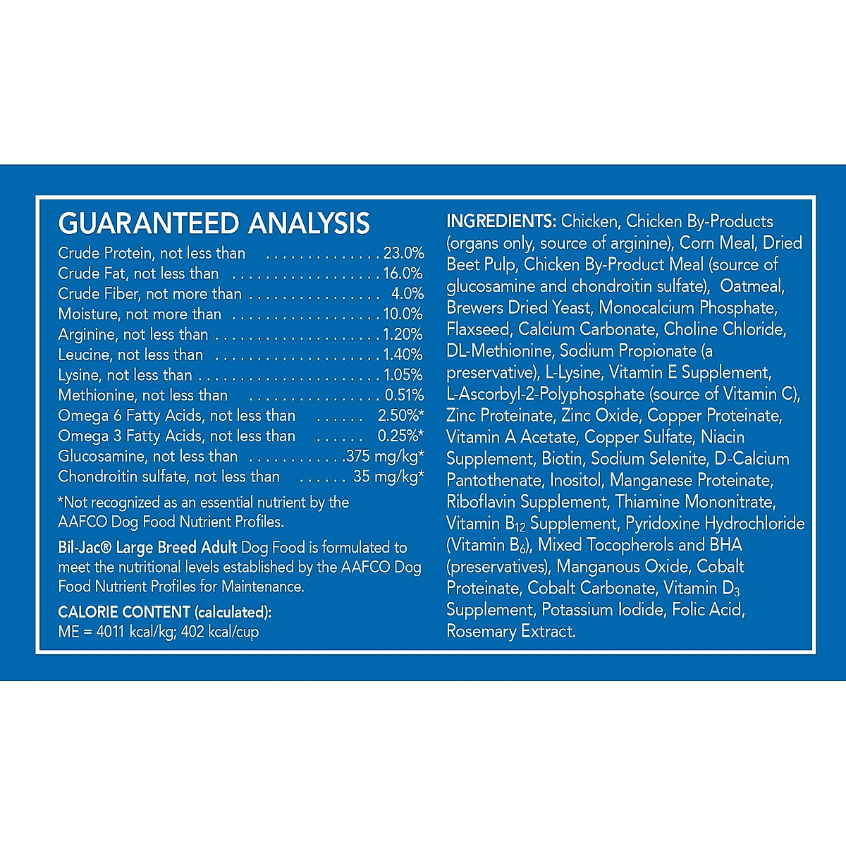 Bil-Jac Large Breed Adult Dry Dog Food, 30-Pound Bag