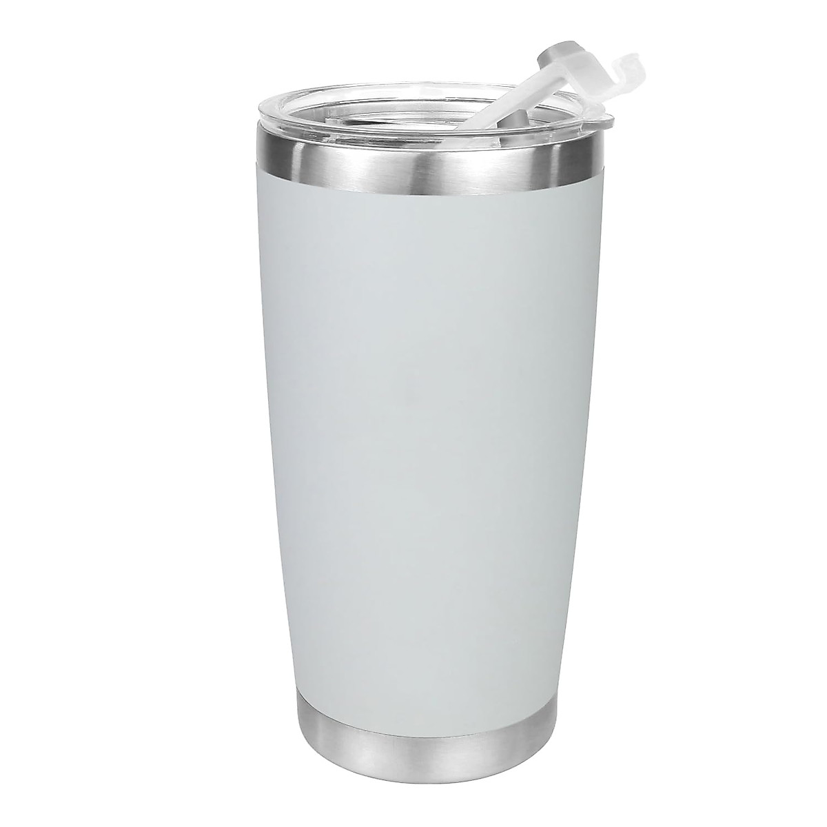 Wet Work Double Wall Tumbler 20 oz Made from Durable Stainless Steel for Hot and Cold Drinks - Insulated Travel Mug for Coffee Tea Wine with Leak Proof Lid for Travel Hiking Camping Gifts - White