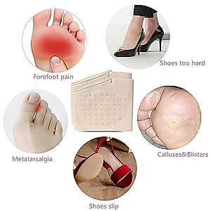 Metatarsal Pads for Women and Men,Ball of Foot Pain Relief,Soft Gel Inside,Help Metatarsalgia,Mortons,Neuroma,Calluses Blisters,Diabetic Feet(2 Pack)