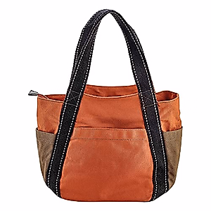 Chala Carryall Zip Tote, Lazzy Cat, Orange