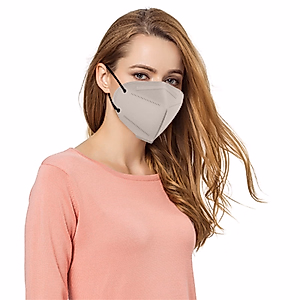 SINYEE KF94 Face Protective Mask for Adult - 60 Packs Individually Packaged - 4 Layer Disposable Safety Dust Mask Multicolor
