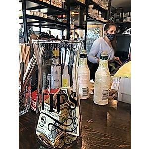 Tip Jar for Bartender Money, Musician Tip Jar for Money, Tip Jar for Restaurants, Money Tip Cup for Coffee Shop, Tip Jar for Money Funny