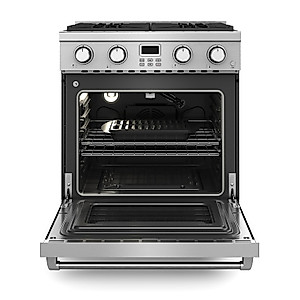 THOR Kitchen Professional 30-Inch Liquid Propane Range in Stainless Steel - Model ARG30LP