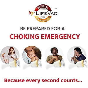 LifeVac - Choking Rescue Device Home Kit for Adult and Children First Aid Kit, Portable Choking Rescue Device, Home and Travel Combo Kits (Blue) Perfect for Baby Showers