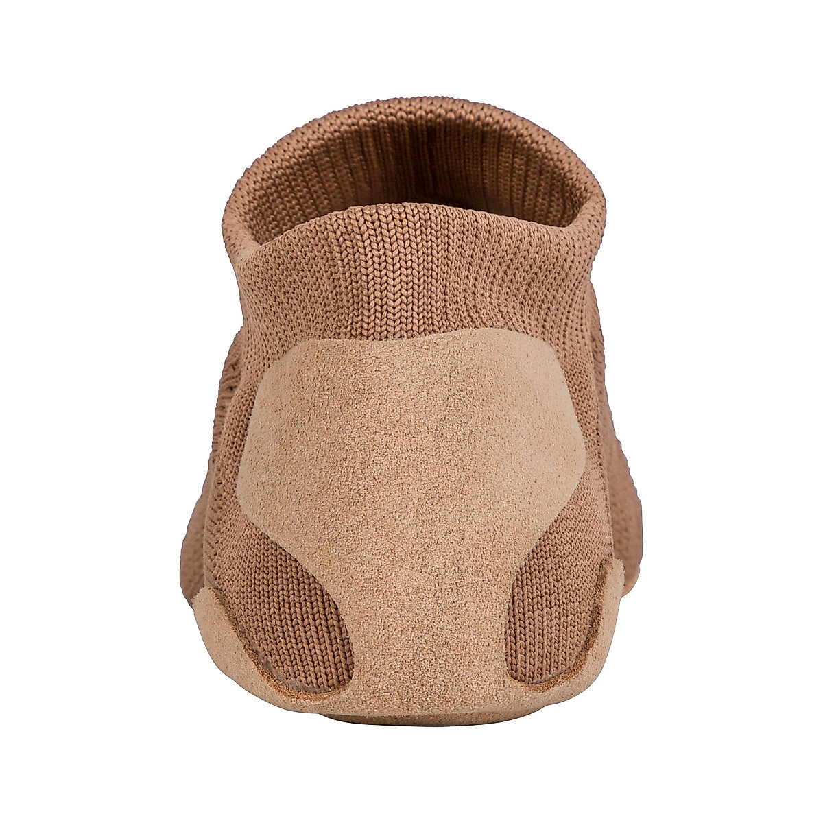 Linodes Unisex 019 Nylon Upper Leather Sole Slip-on Jazz Shoe for Women and Men's Dance Shoes-Brown 8M