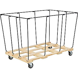 Global Industrial 24 Bushel, Canvas Basket Bulk Truck, Unassembled