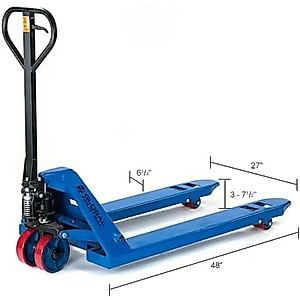 Global Industrial Pallet Jack Truck, 6600 Lb. Capacity, 27 x 48