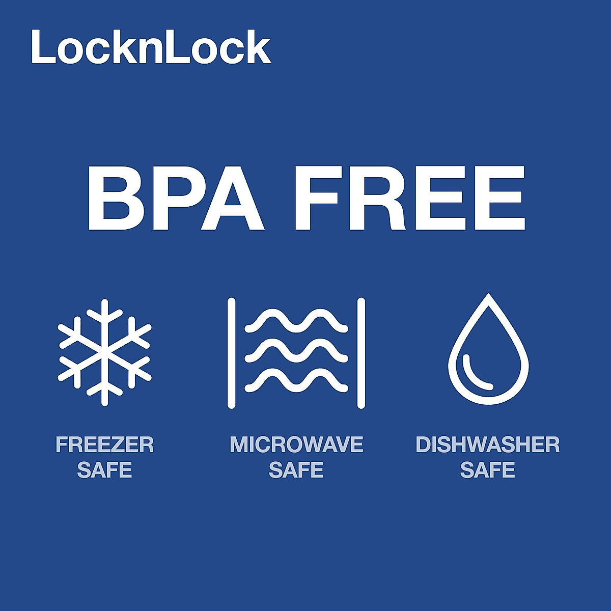 LocknLock Easy Essentials Food Storage Container With Dividers / Food Storage Bin With Dividers - 78 Ounce, Clear