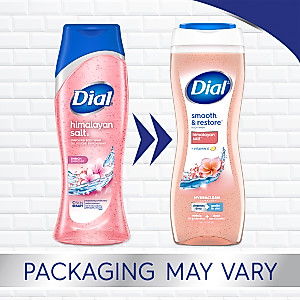 Dial Smooth & Restore Body Wash, Himalayan Salt, 21 fl oz (Pack of 4)