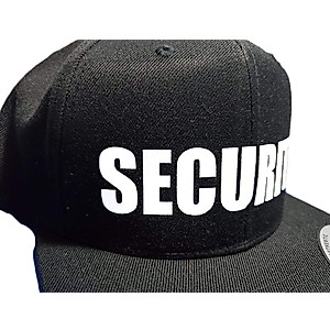 SECURITY Baseball Cap Hat Snapback by 6ixset - Flexfit Yupoong 6089M 6-Panel Black