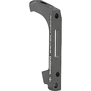 SHIMANO Flat Mount Disc Brake Adapter Front, Post Caliper to Flat Mount, 140Mm