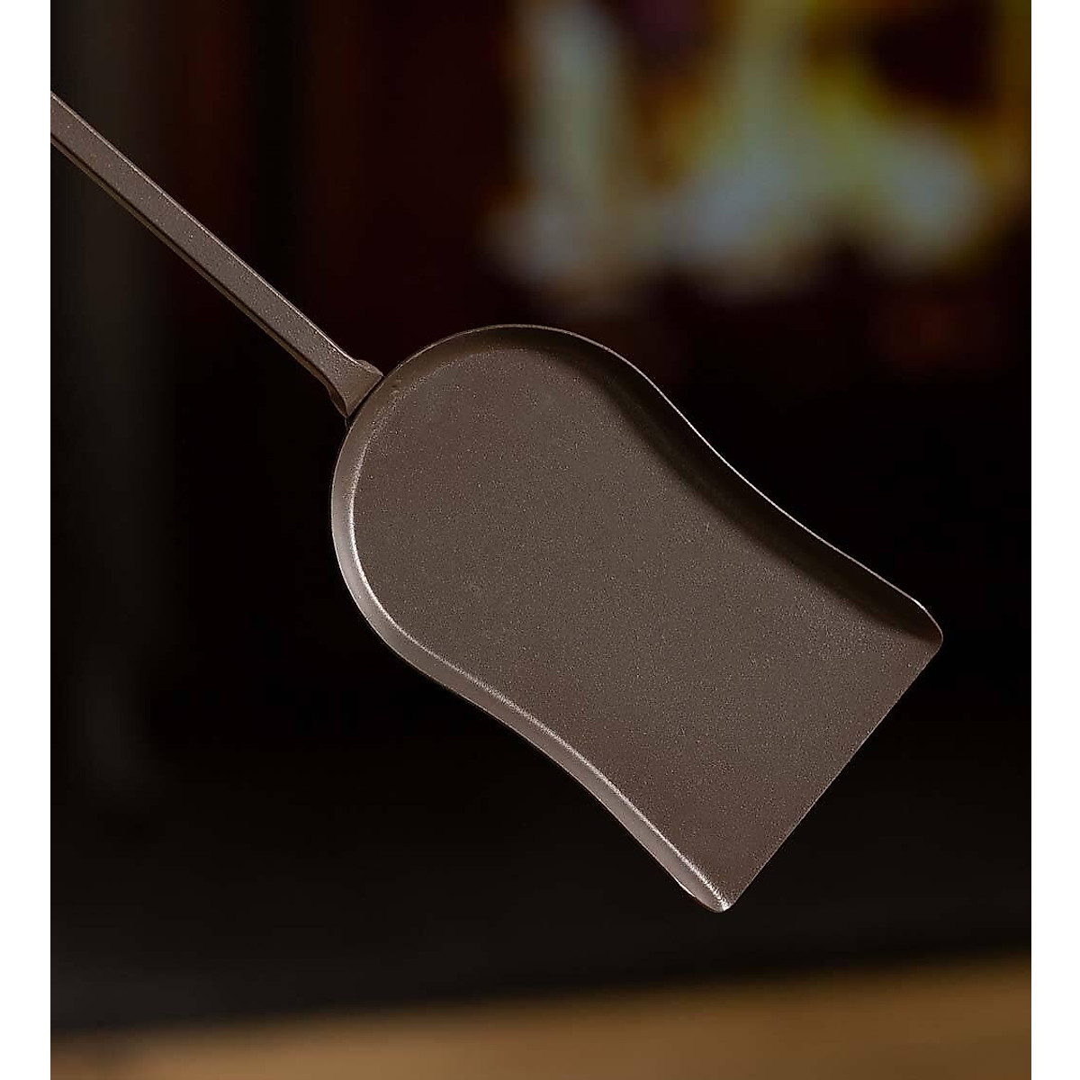 Plow & Hearth 36163-BRZ Hand-Forged Fireplace Tool Set, in Bronze, B, 13 Dia. x 28H