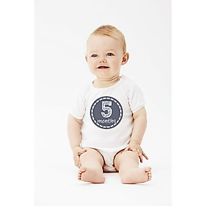 Months in Motion Baby Monthly Stickers - Baby Milestone Stickers - Newborn Boy Stickers - Month Stickers for Baby Boy - Baby Boy Stickers - Newborn Monthly Milestone Stickers (20 Count)