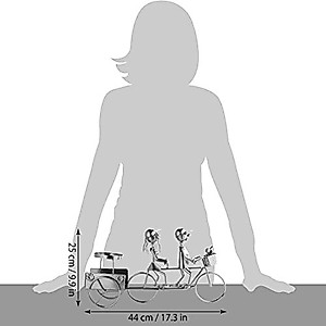 BRUBAKER Wine Bottle Holder Couple on Tandem Bicycle Metal Sculptures and Figurines Decor Wine Racks and Stands Gifts Decoration