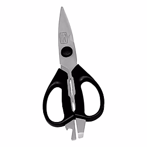 Chicago Cutlery Deluxe Multipurpose Stainless Steel Kitchen Shears with Built-In Bottle Opener, For Left and Right Handed Users, Resists Rust, Stains, and Pitting, Kitchen Scissors