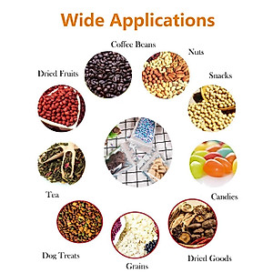 100PCS Candy Bags, 5.5x7.9" Stand Up Aluminum Foil Bags,Smell Proof Bags,Reclosable Airtight Foil Bags,Reusable Food Pouches Bags with Zip Lock,Sealable Treat Bags for Snacks Beans Coffee Dry Fruits