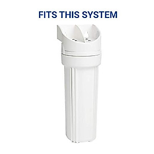 EcoPure Basic Sink Replacement (EPU2C) | NSF Certified | Universal Fit | 6-Month Filter Life, Small, Red/White