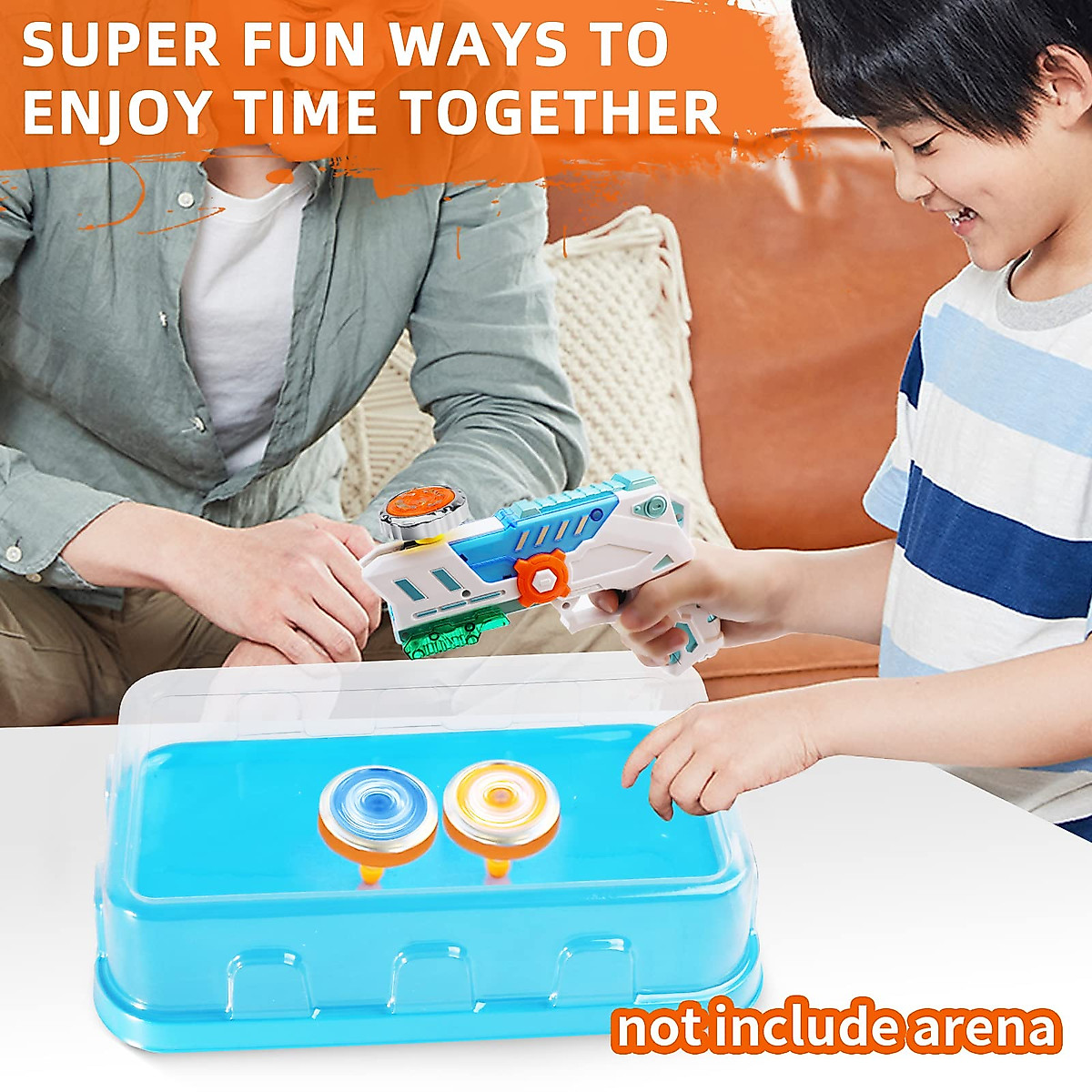 Bey Battling Top Burst Gyro Toy Set with 4 Spinning Top Burst Gyros 1 Toy Launchers Combat Battling Game Gifts for Boys Children Kids Ages 6+