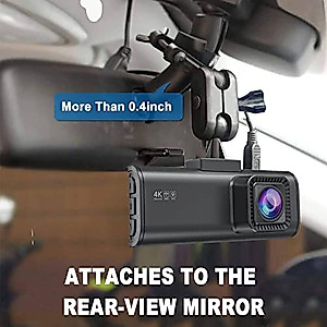 YeeBeny Dash Cam Mount Rear View Mirror Holder, Redtiger Dash Cam Mount Be Applicable to REDTIGER F7N-Plus
