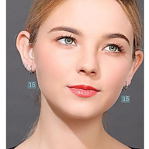 925 Sterling Silver Mini Hoop Earrings for Women - Hypoallergenic Cartilage, Tragus, 10mm-15mm