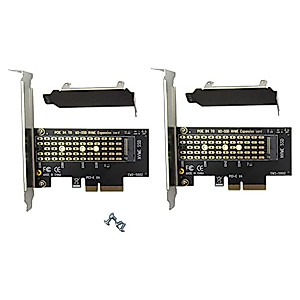 2x M.2 NVMe drive to a PCI-e 3.0 port for M key NVMe drives with PCIe support only