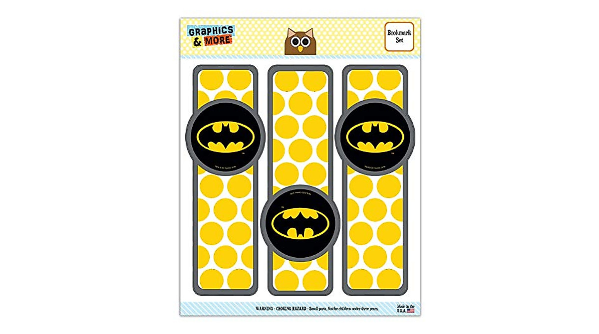 Batman Bat Shield Bookmarks Set of 3 | Durable DC Comics Book Accessories