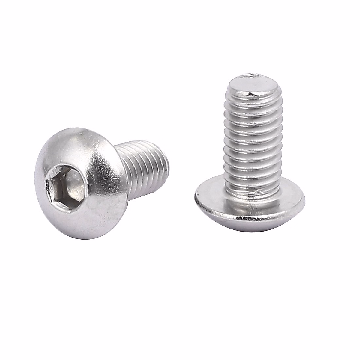 uxcell M5x10mm 304 Stainless Steel Button Head Hex Socket Cap Screws Bolts 80pcs