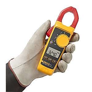 Fluke 324 True-RMS Clamp Meter with Temperature & Capacitance, Measure AC Current Up To 400 A and AC/DC Voltage Up to 600 V, Includes Backlit Display, Measure Resistance Up To 4000 Ohms