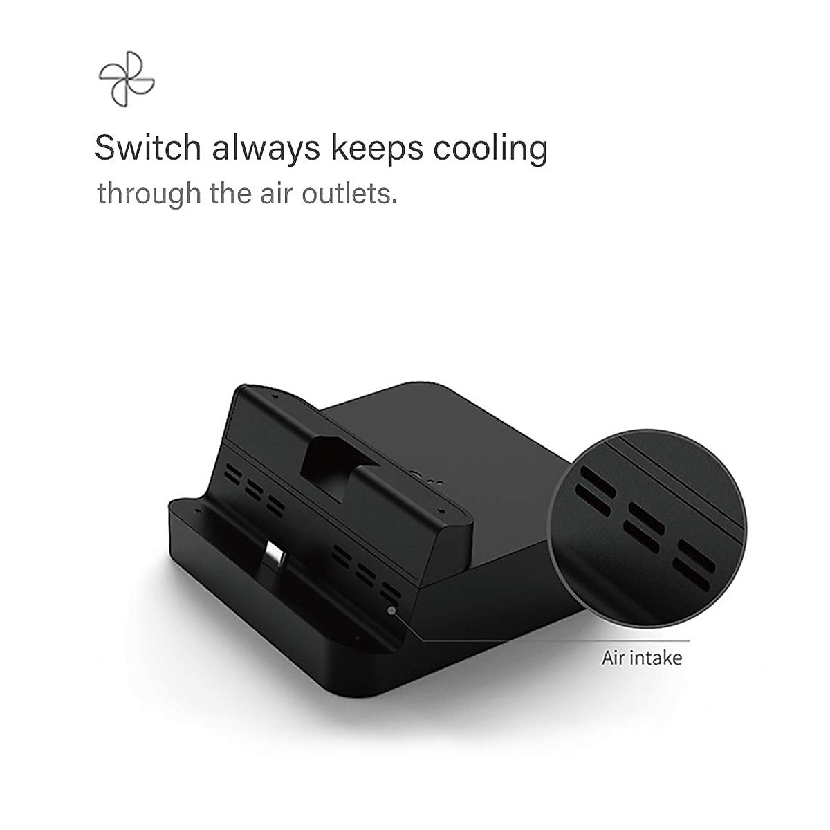 Gulikit NS05 Switch Dock,Portable TV Docking Station for Nintendo Switch with USB-C PD Charging Stand, Magnet Transform Design, Supported Phone or Tablet, Charging Dock with Air Outlet