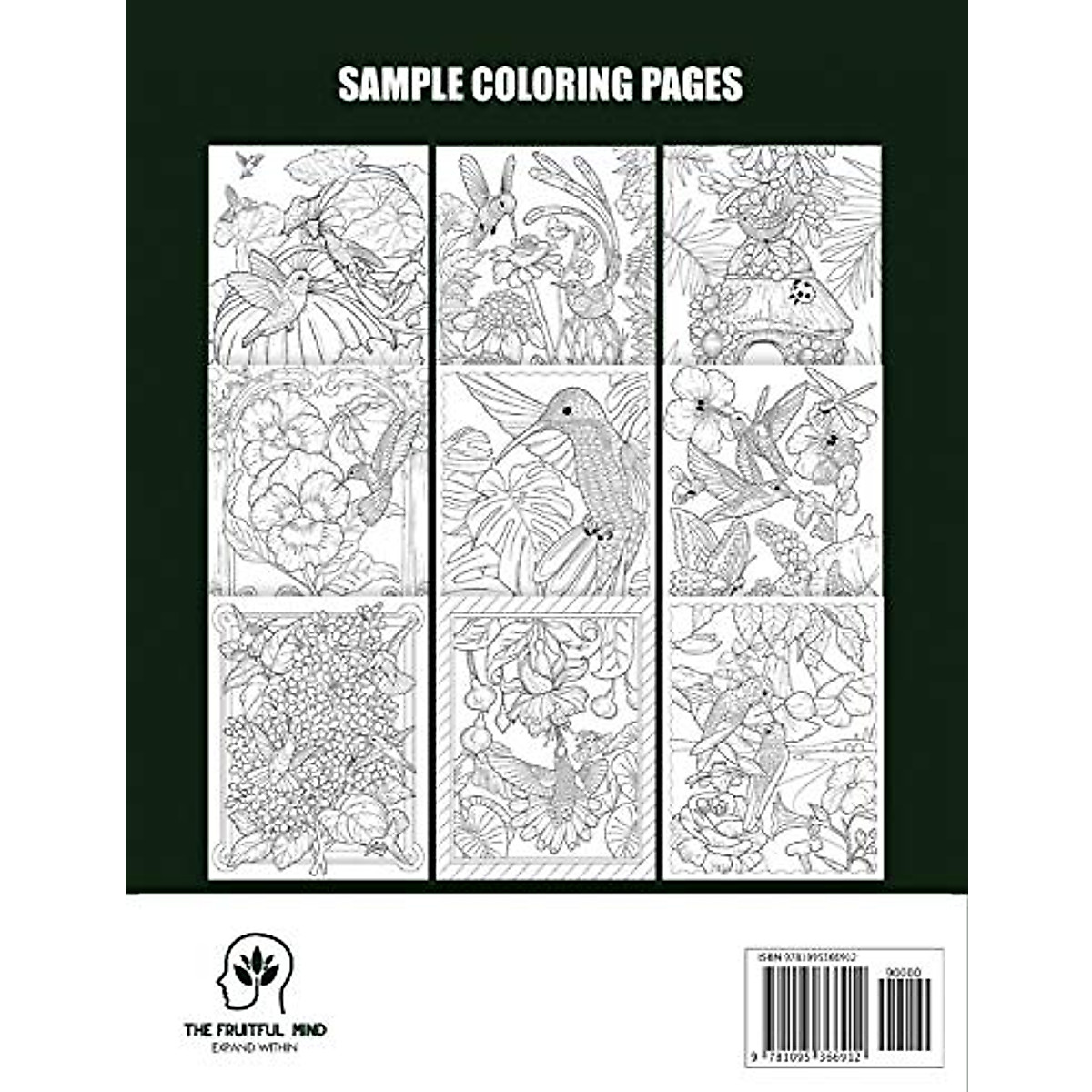 Hummingbird Coloring Book: An Adult Coloring Book Featuring Charming Hummingbirds, Beautiful Flowers and Nature Patterns for Stress Relief and Relaxation