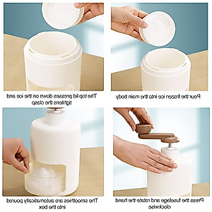 BVCED Shaved Ice Maker Snow Cone Machine Manual Slushie Machine with Sharp Blades Portable Ice Crusher and Shaved Ice Machine with Ice Cube Mold Ice Shaver Machine for Snow Cones, Frozen Cocktails