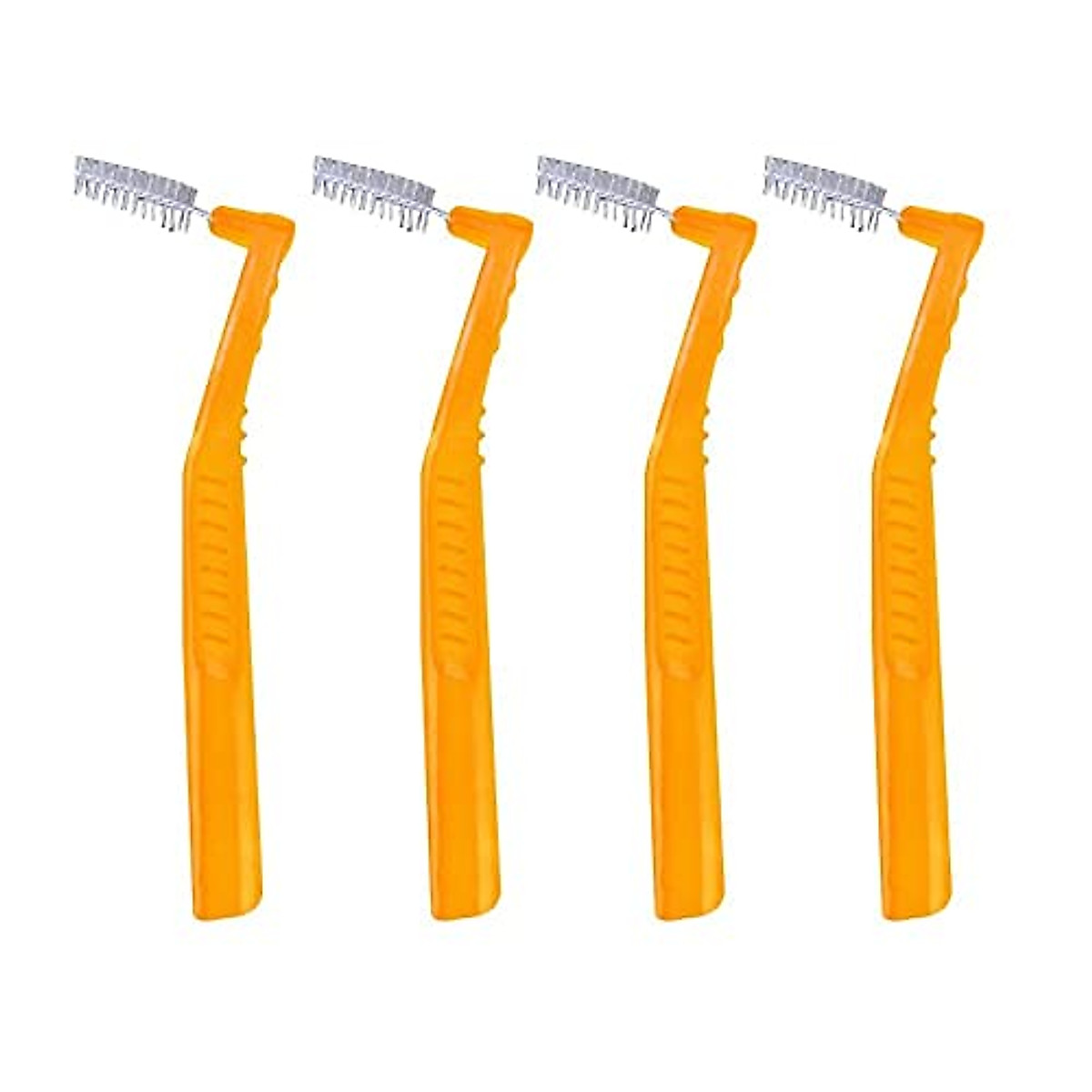 Ortho Floss| Floss for Braces| 200 Count Bag| Pack of 4 Bonus 4 Interdental Brush| Floss Dental Pick Fits Between Brace Wire and Teeth| Quick and Easy Braces Floss