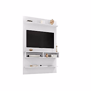 Manhattan Comfort Libra Floating Wall Entertainment Center, White