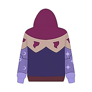 Finbald Adult The Owl House Raine Whispers Hoodie Cosplay Costume Jacket Sweatshirt Coat for Men Woment