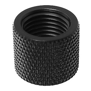 ZRM&E G1/4" Female to G1/4" Female 15mm Fitting Adapter for Computer Water Cooling System Through Joint Straight Joint, Black