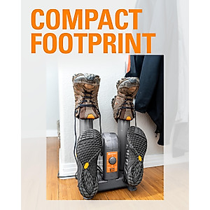 DryGuy Force Dry DX - Boot, Shoe, Garment & Gear Dryer - Convection Heating with Quiet Forced-Air Central Blower - 4 Drying Ports w/2 Extensions - Dries in 1-3 Hours - Heat/No Heat Switch & 3-Hr Timer