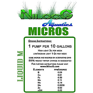 NilocG Aquatics | Liquid NPK+M | 500ml Bottles | Highly Concentrated Aquarium Plant Fertilizer for Demanding Planted Tanks
